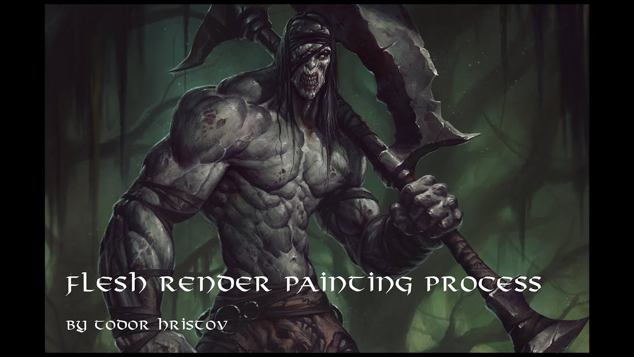 Flesh Render Speedup Painting Process - YouTube