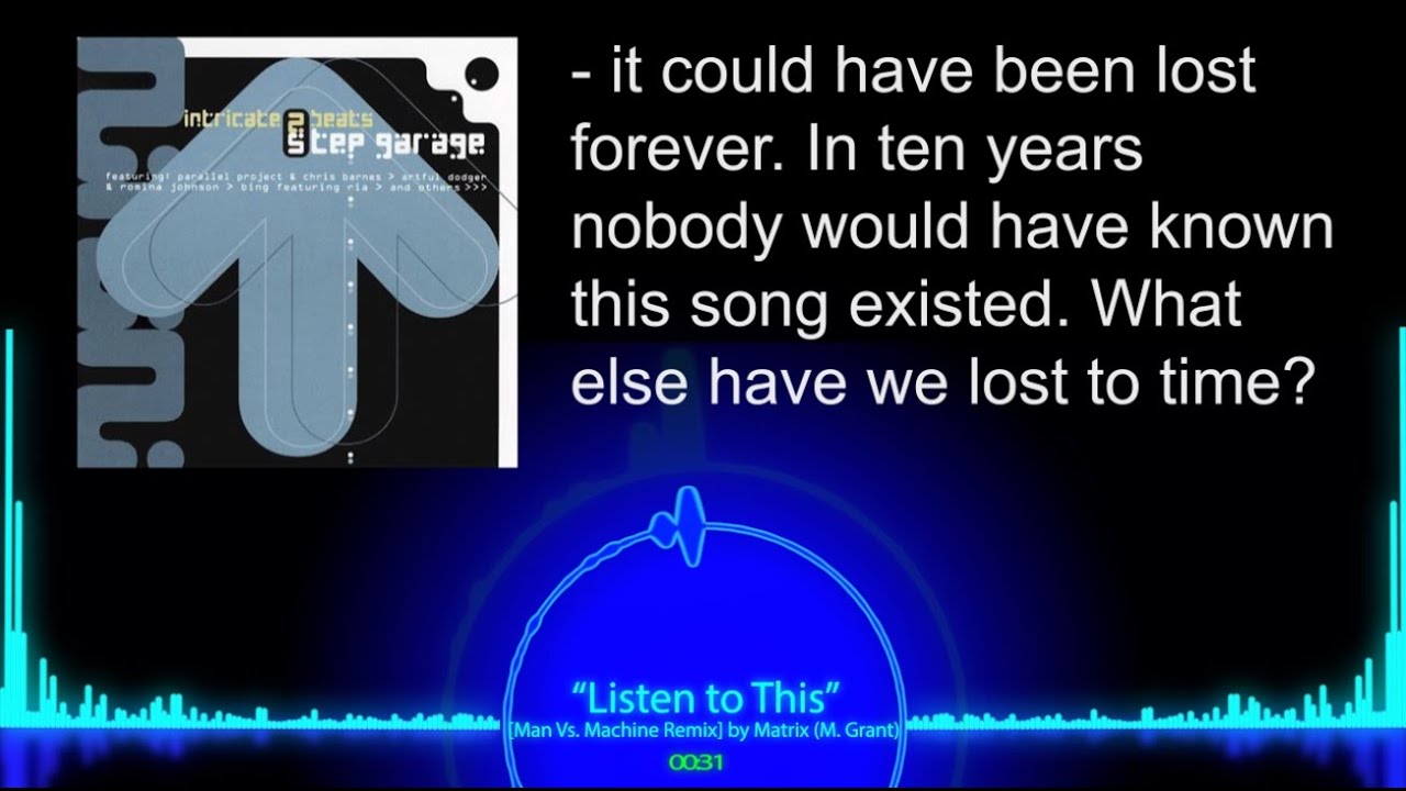 Matrix: "Listen to This" (Man Vs. Machine Remix) - YouTube