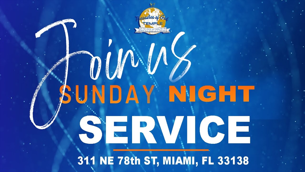 Sunday Night Worship Service | Treasures Of God Temple | Dr. Miriam ...