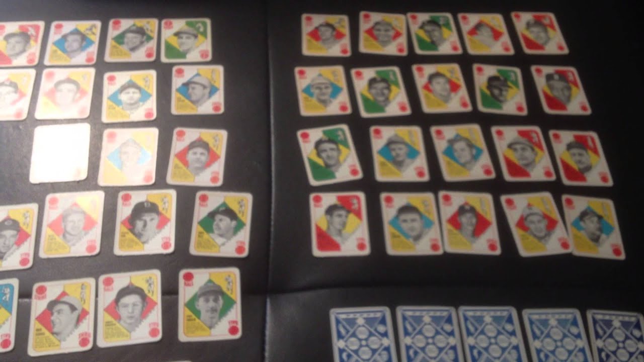 1951 Topps Baseball Card Red & Blue Backs - YouTube
