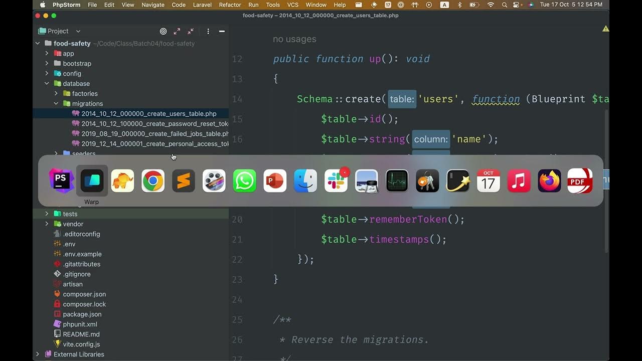 Class# 02: Laravel migrations, eloquent models and submitting form - YouTube