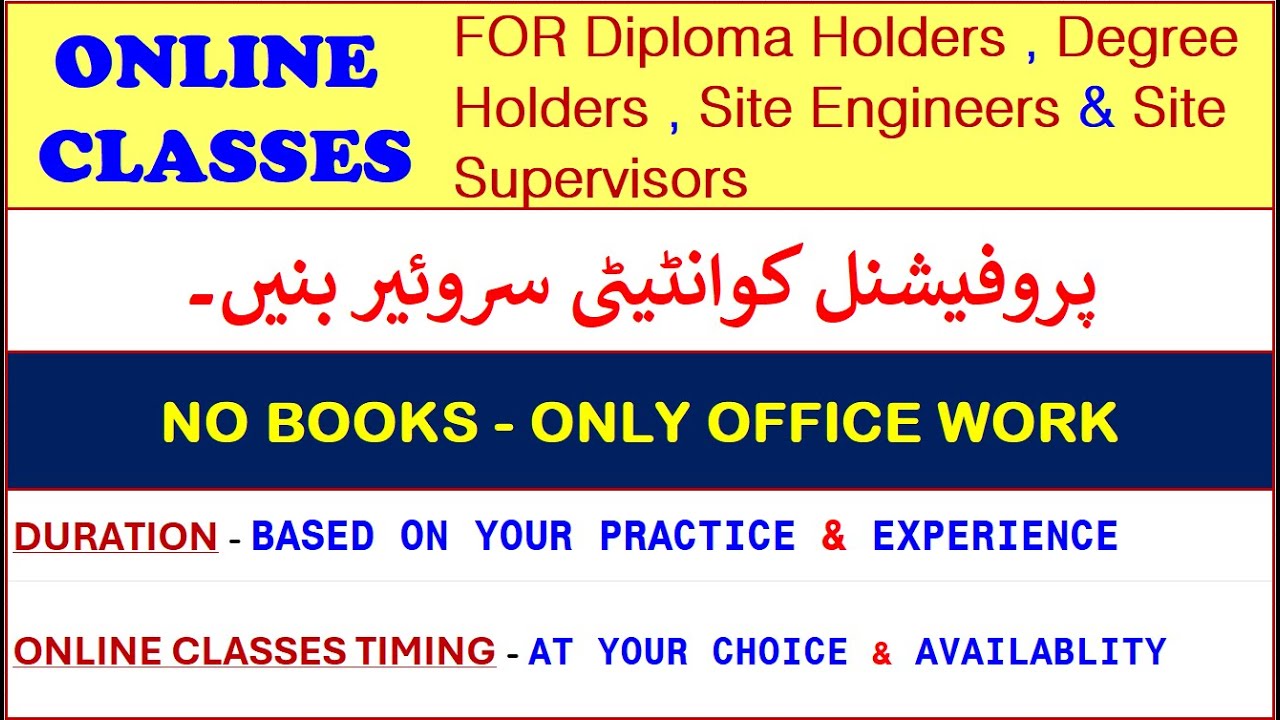 Online Quantity Surveying Training | Online Professional Quantity ...