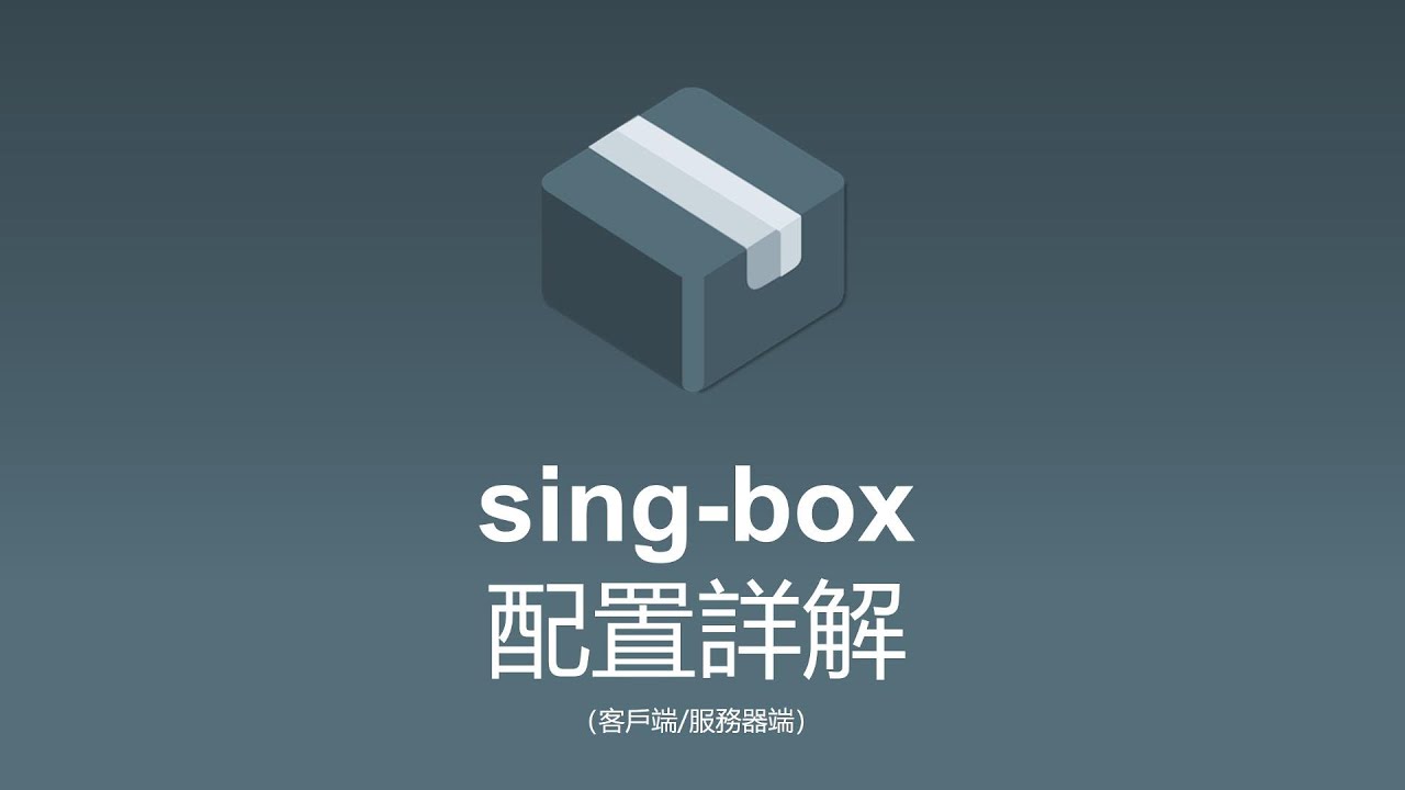 sing-box配置詳解 | 客户端服务器端配置 | 自行配置 - YouTube