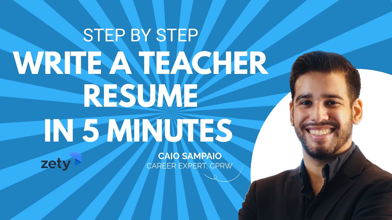 How to Write a Teacher Resume in 5 Minutes - YouTube