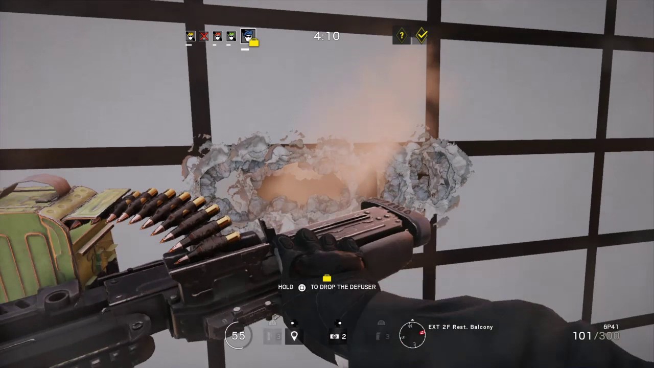 Rainbow Six Siege: Disarm Bomb - All Recruits with 6P41 Machine Guns ...