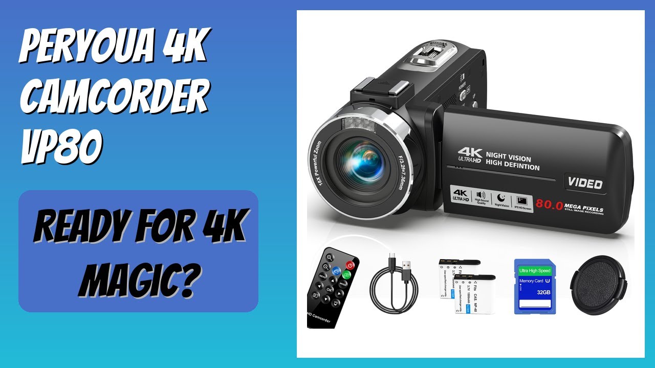 REVIEW (2026): Peryoua 4K Camcorder VP80. Features - YouTube