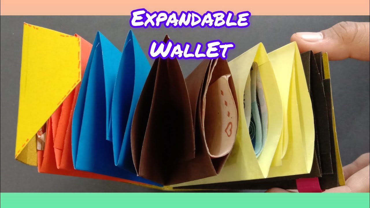 Diy wallet || Expandable wallet || paper wallet || - YouTube