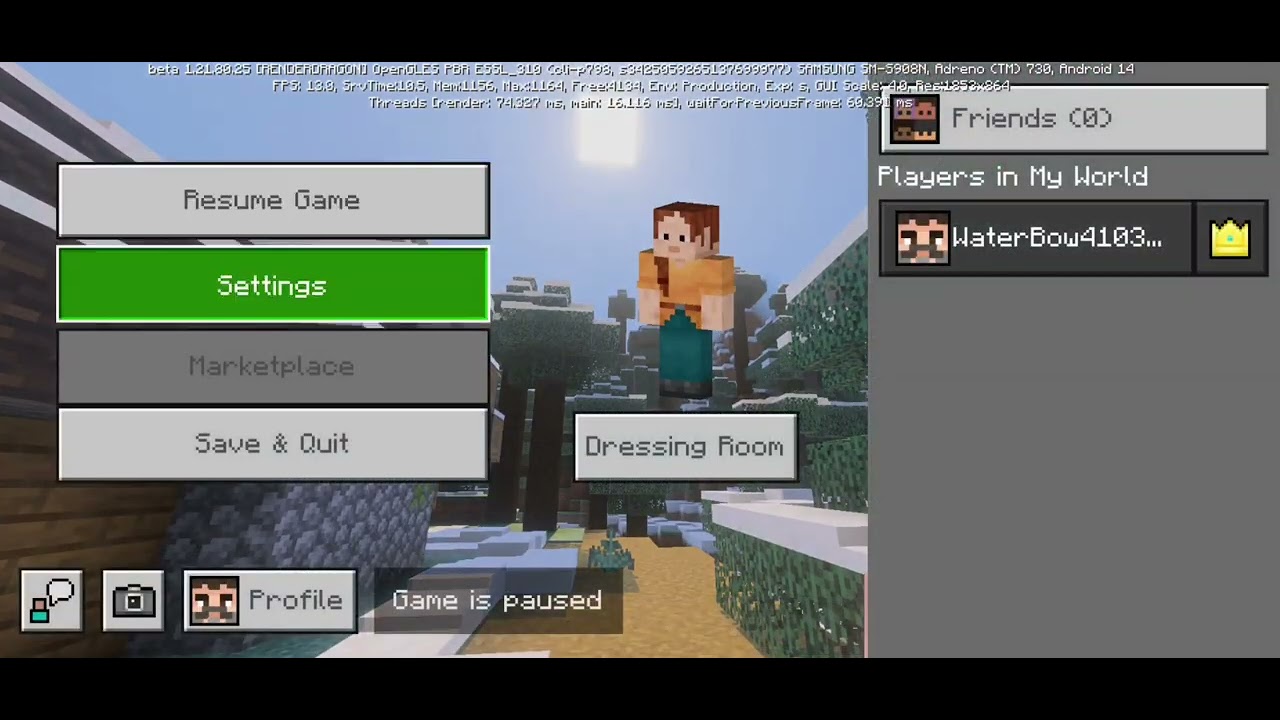 Minecraft PE Beta: Vibrant visual on S22 Ultra - YouTube