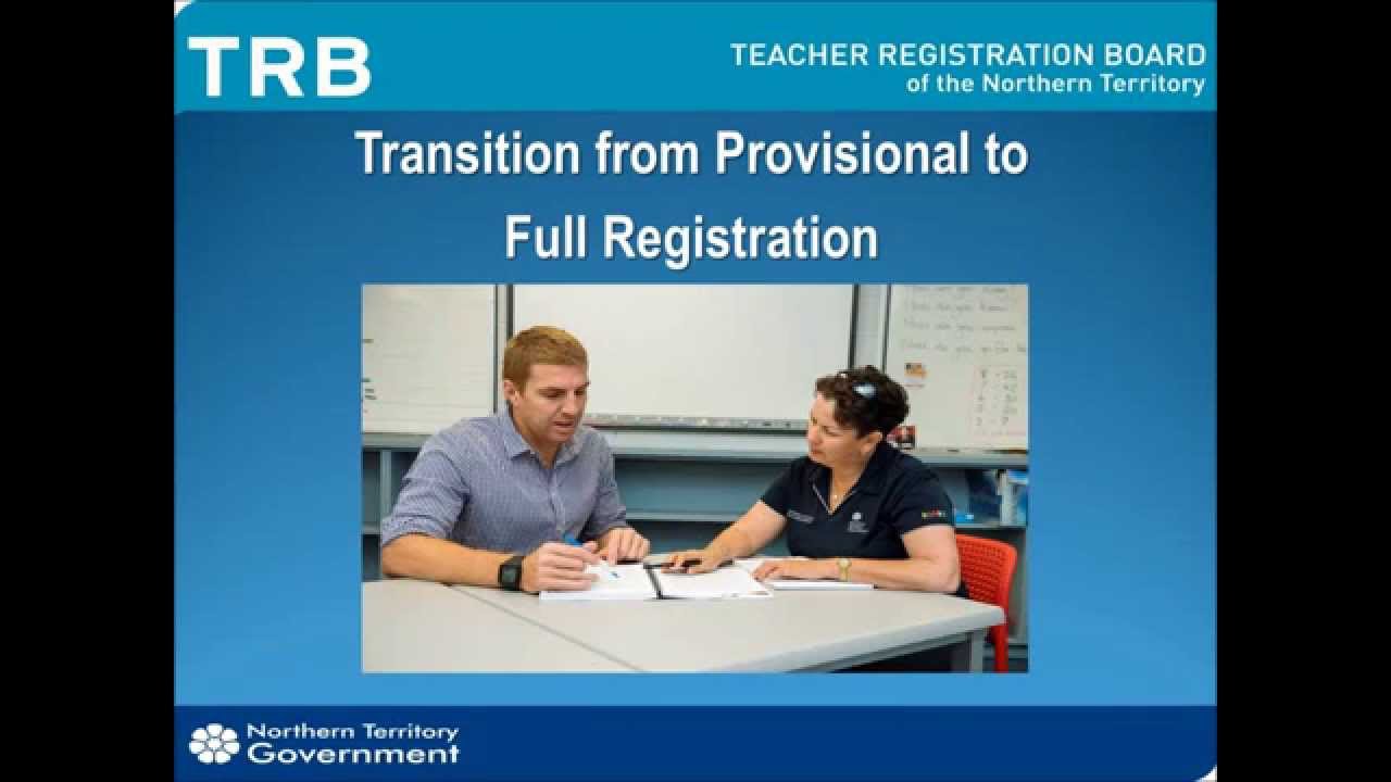 Transition from Provisional to Full Registration - YouTube