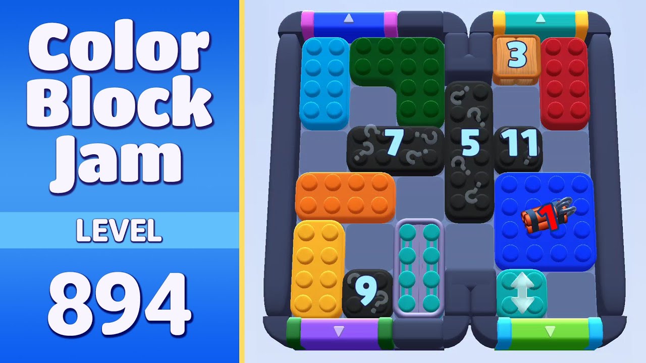 🧩 Color Block Jam Level 894 Walkthrough | Full Solution & Tips! 🚀 - YouTube