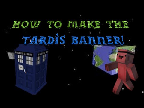 Minecraft | Banners: How to make the Tardis Banner - YouTube