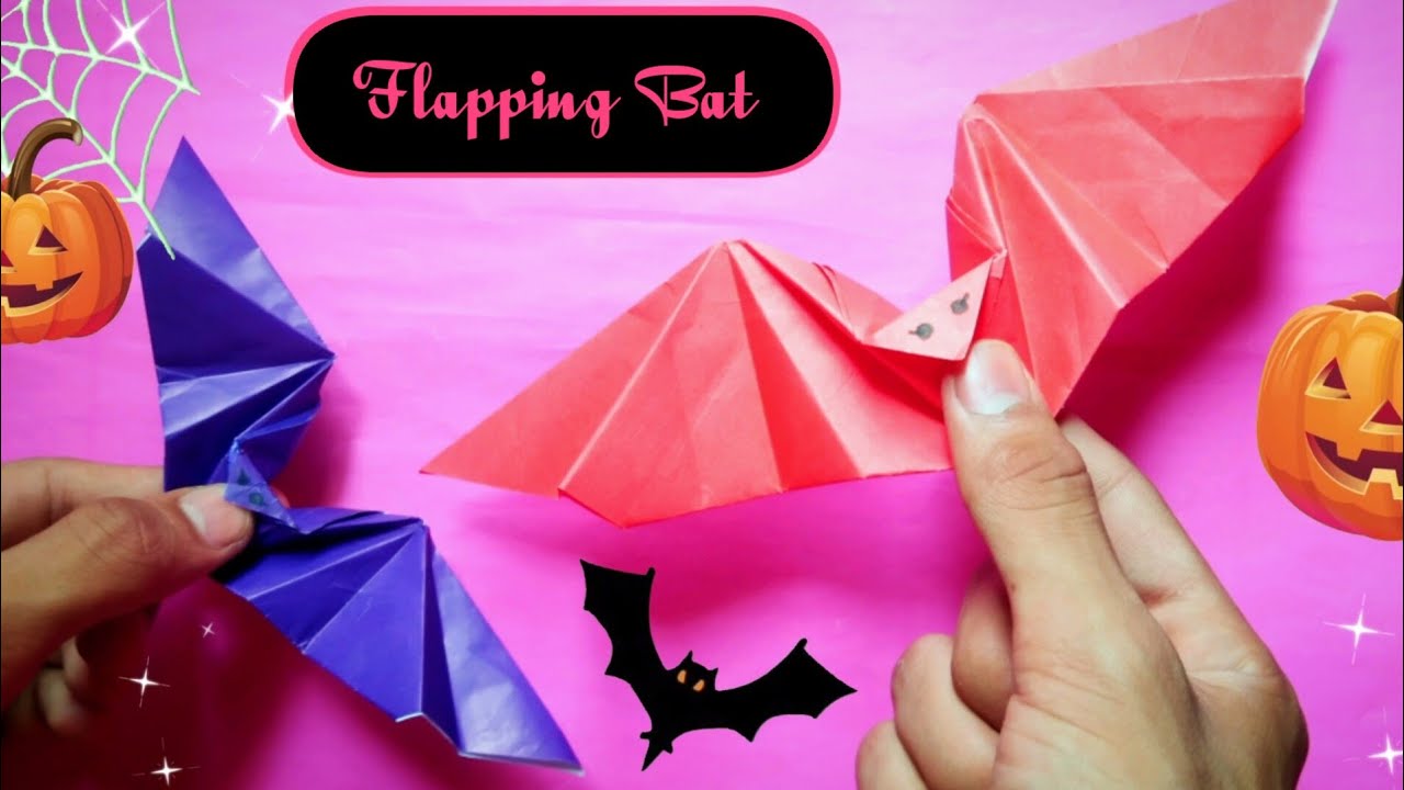 Orgami Flapping Bat / 🕸🦇 Make Bat With Paper Without use of glue - YouTube