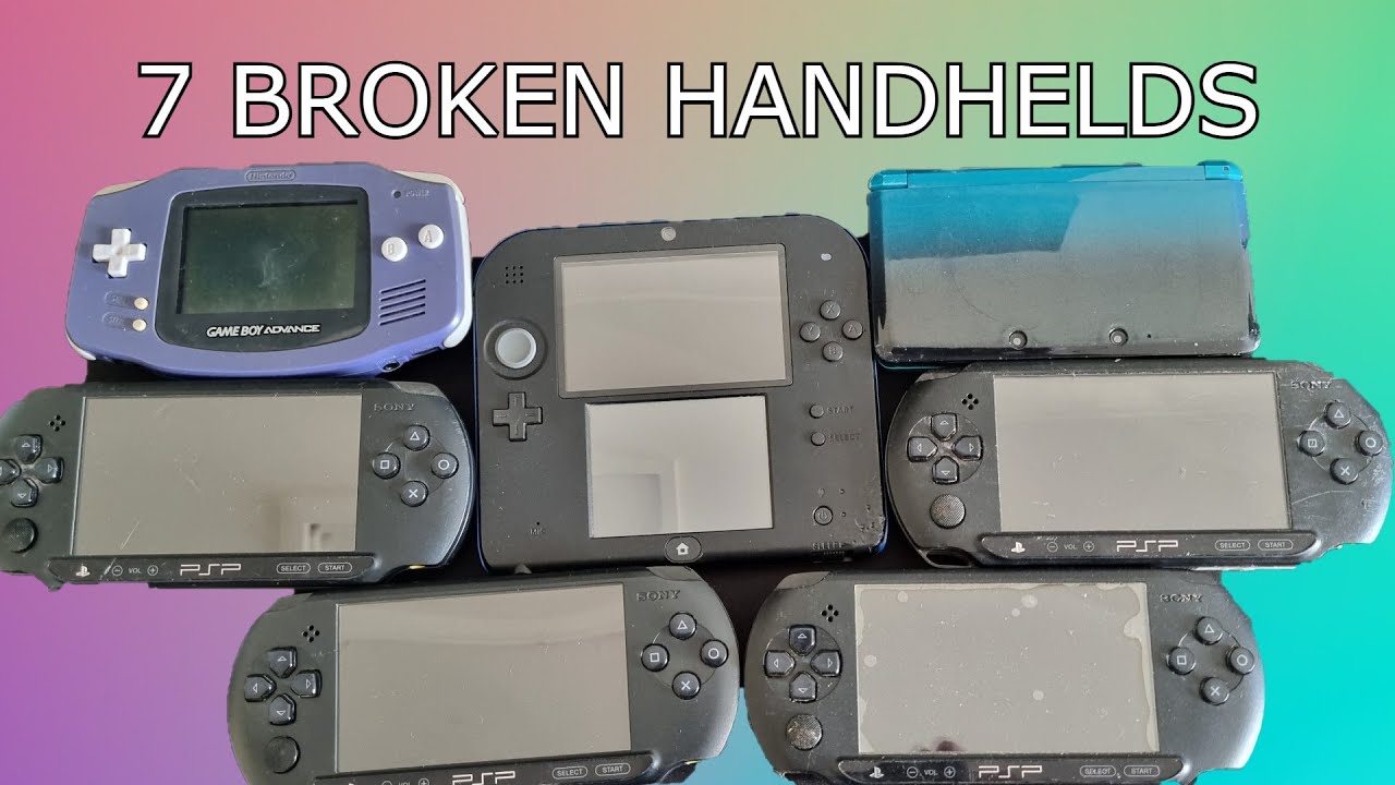 I Got 7 broken Nintendo and Sony handhelds and I think I was stitched ...