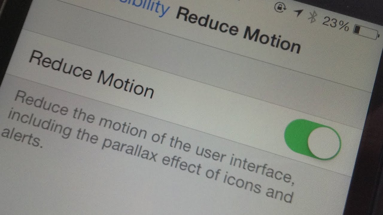 Reduce Motion iOS 7.0.3 - YouTube