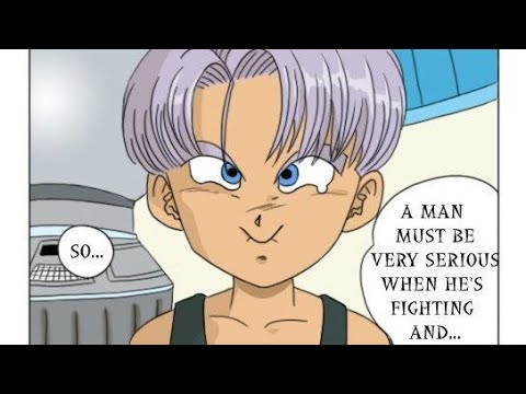 Why the hell are you laughing!? Trunks! | dbz comic dub - YouTube