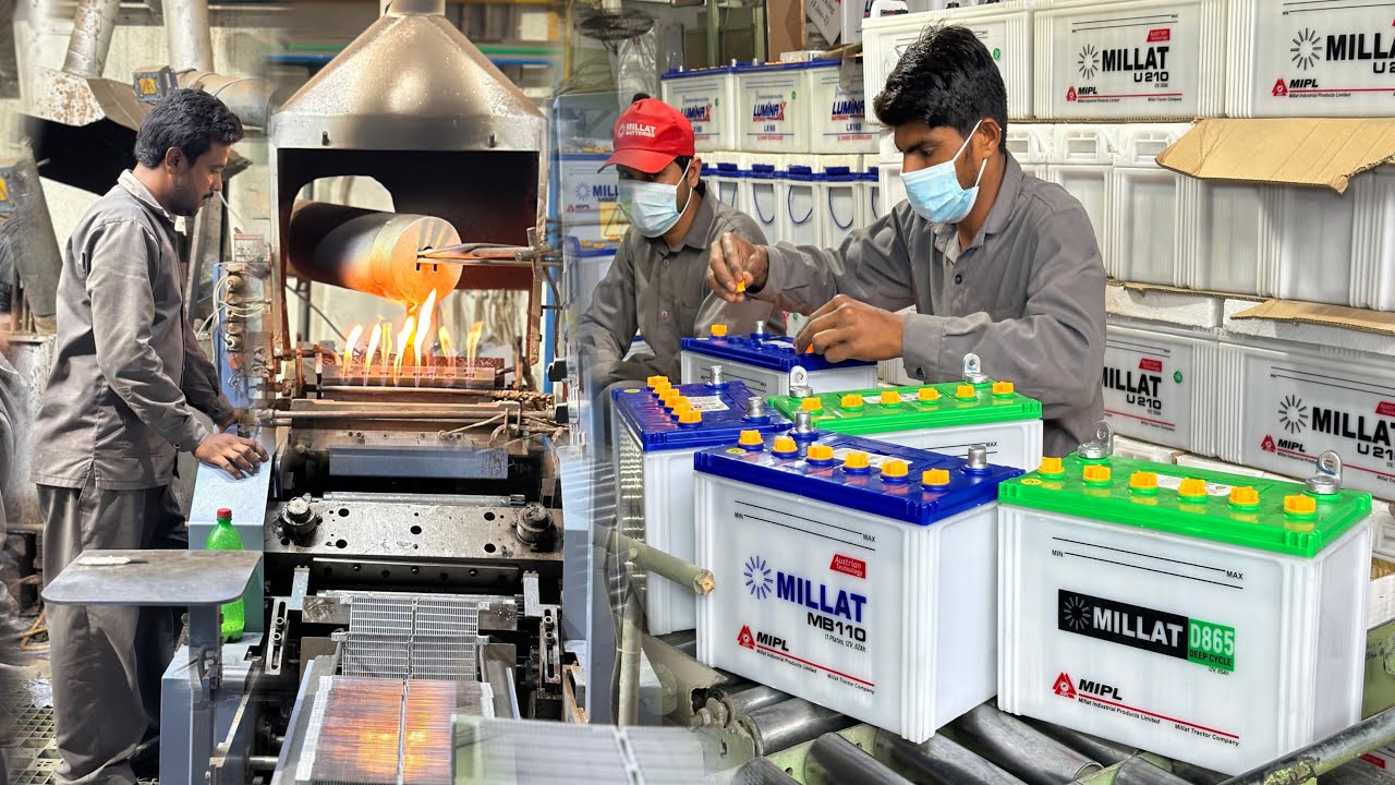 How Truck Tractor Batteries Are Made in ASIAN Factories | Production ...