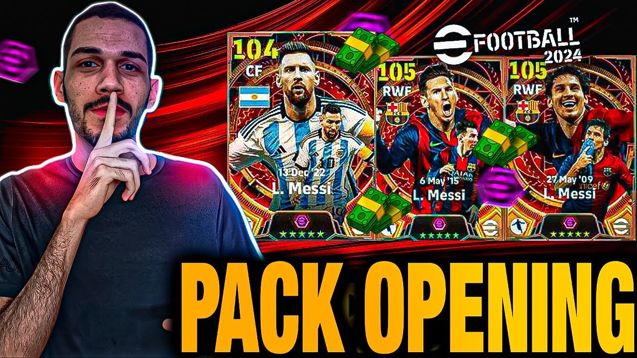 PACK OPENING em BUSCA DO MESSI BIG TIME 🤑🍀 A SORTE DO CHAT AJUDOU ...