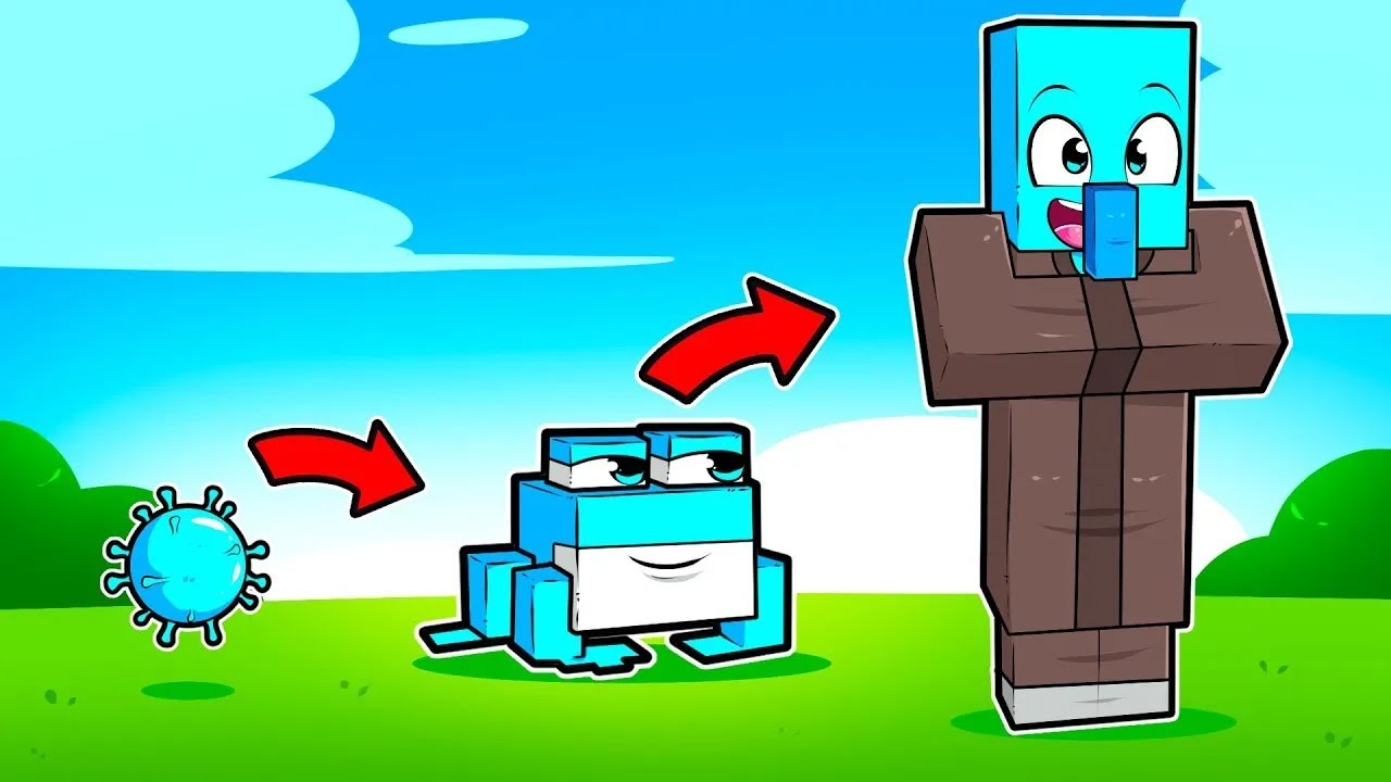 Life of a Bacteria in Minecraft! - YouTube