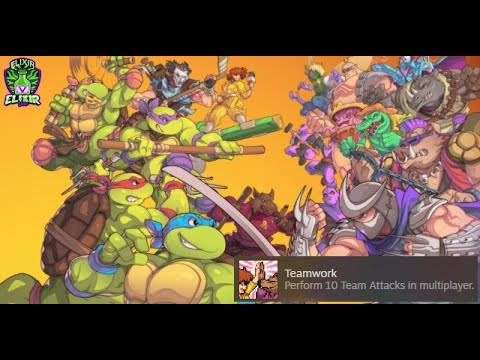 TMNT Shredder's Revenge - How to earn the Teamwork achievement by ...