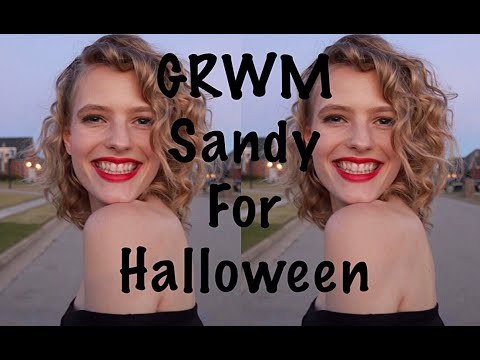SANDY: Hair, Make-up, Outfit Tutorial - YouTube