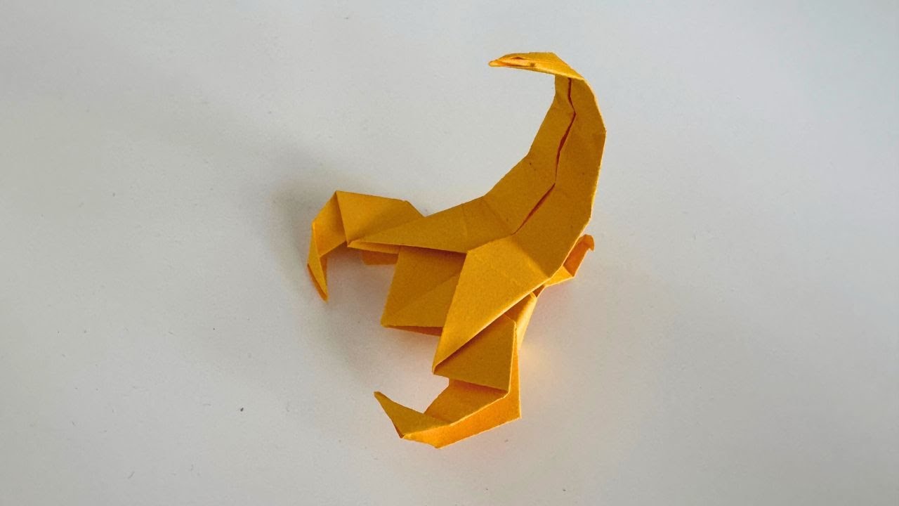 Easy Origami Scorpion – Step-by-Step Tutorial - YouTube