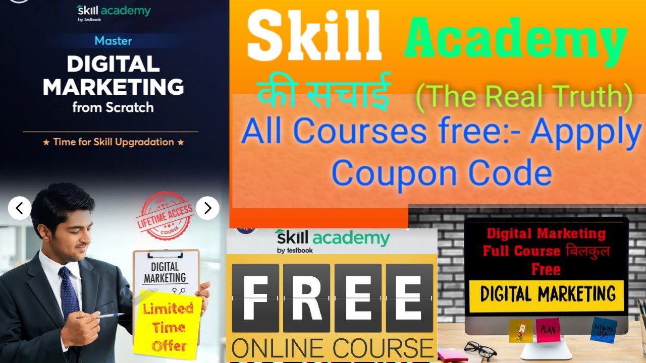 Skill Academy by testbook Digital marketing course review. free courses ...