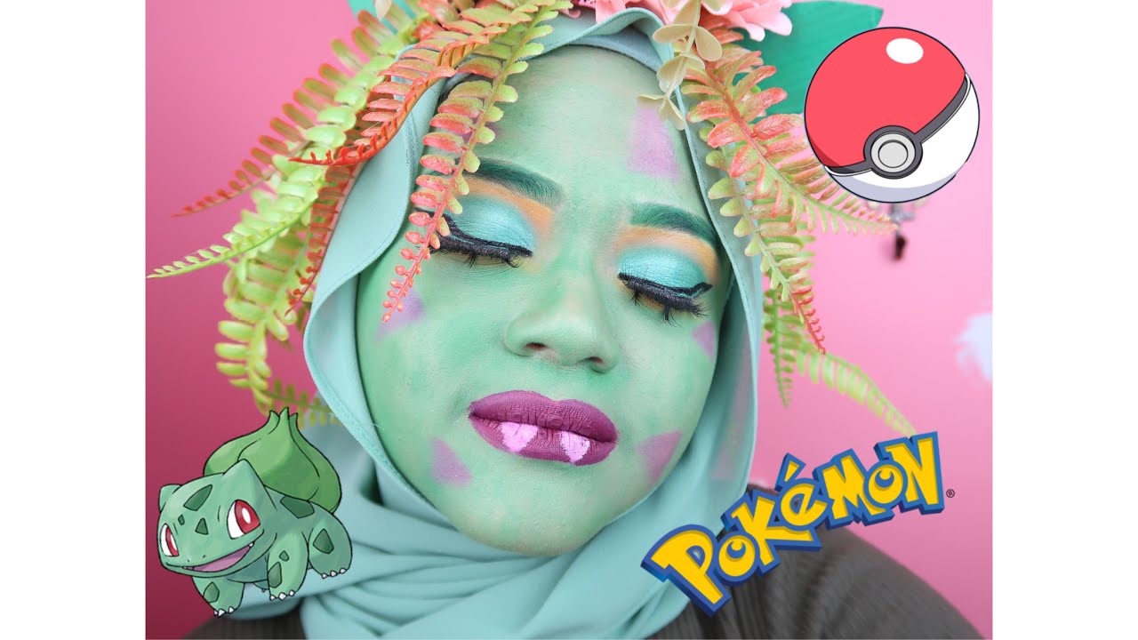 POKEMON BULBASAUR MAKEUP COSPLAY - YouTube