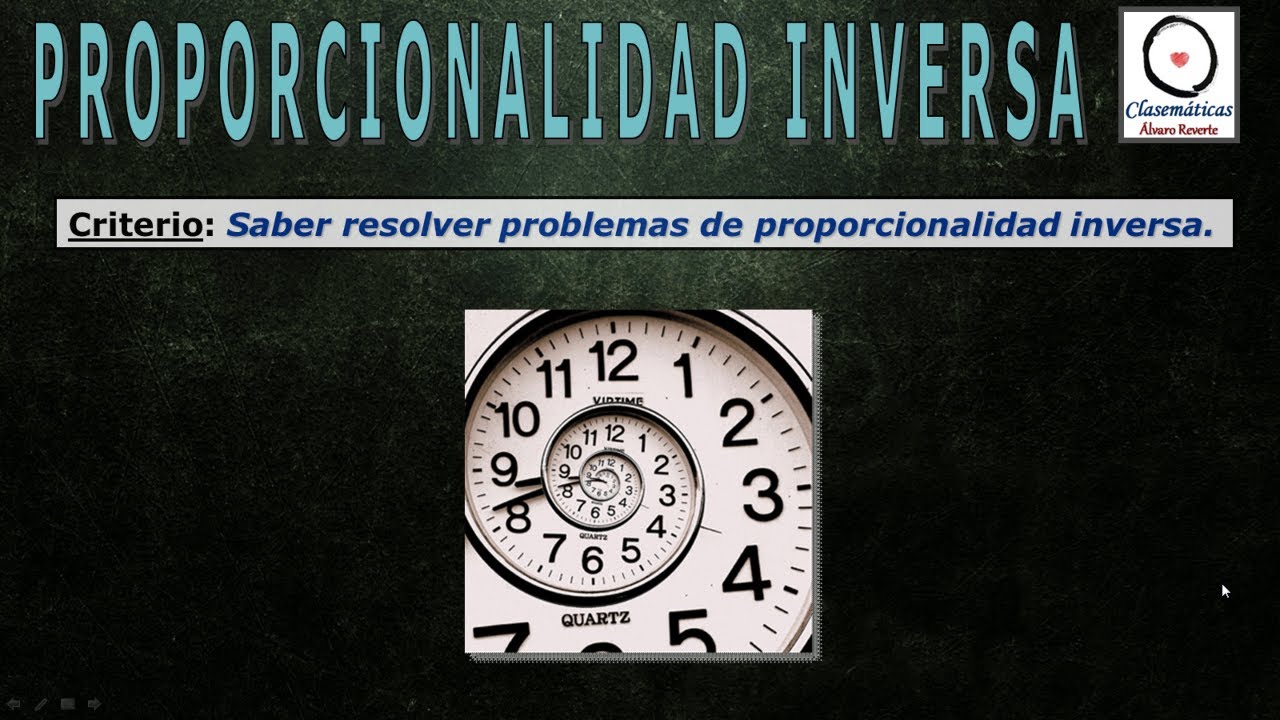 (Proporcionalidad) - Proporción Inversa (1004) - YouTube
