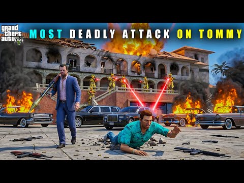 GTA 5 : MOST POWERFUL ATTACK ON TOMMY VERCETTI IN VICE CITY || BB GAMING
