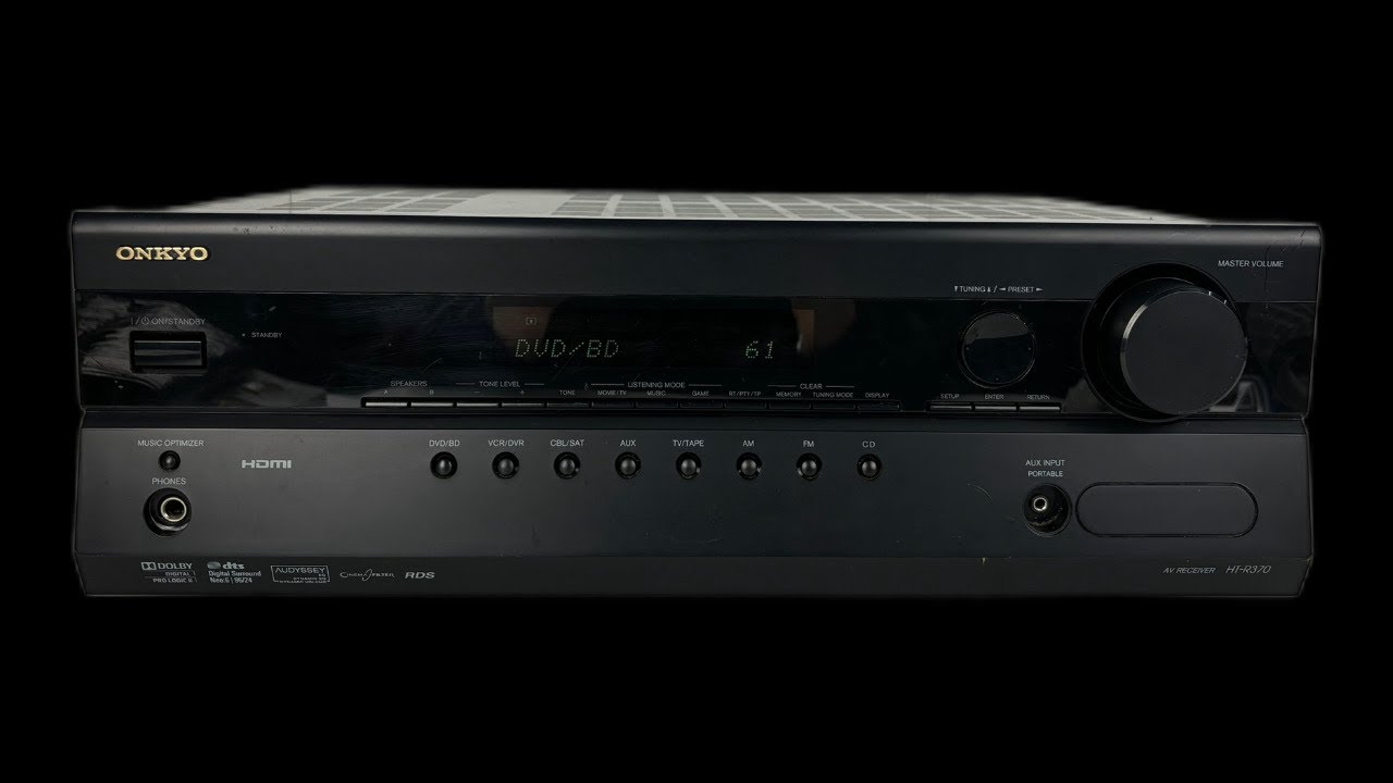 Onkyo HT-R370 Audio Video Receiver - YouTube