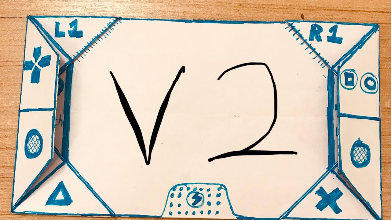 How to make a paper psp V2 - YouTube