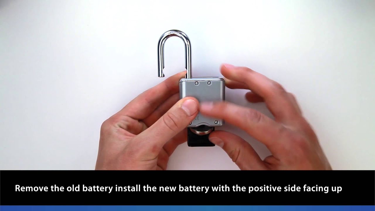 Master Lock 4400D - Replace Your Battery Indoor Model 4400D - YouTube