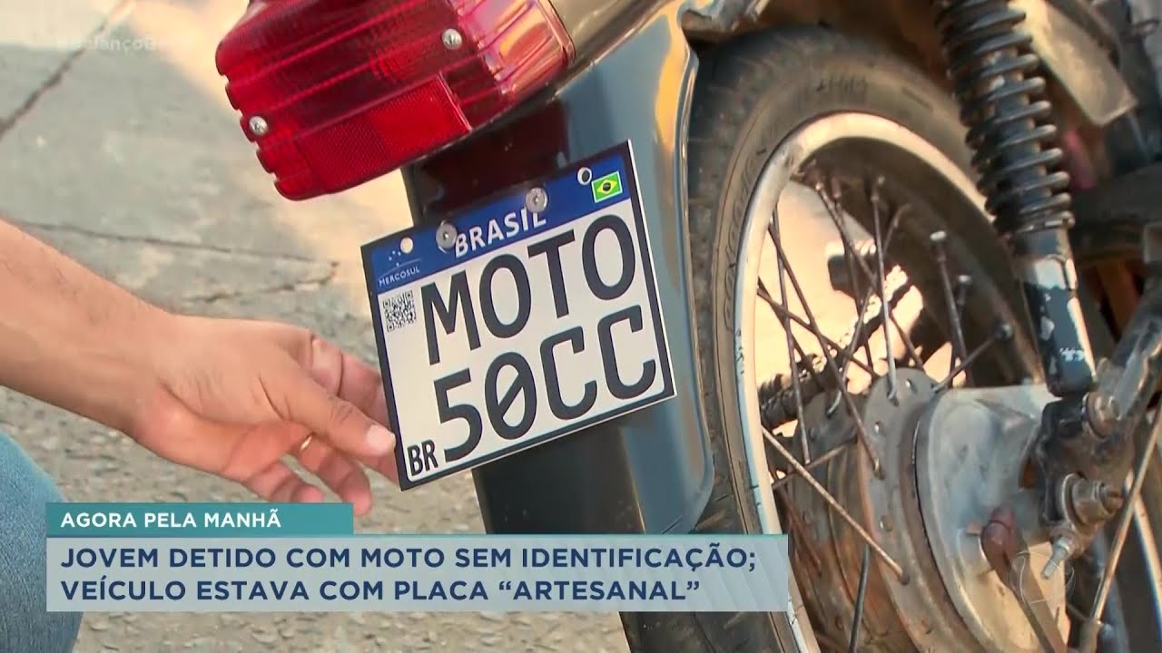 Jovem é detido pela Polícia com moto com placa falsa, em rodovia de ...