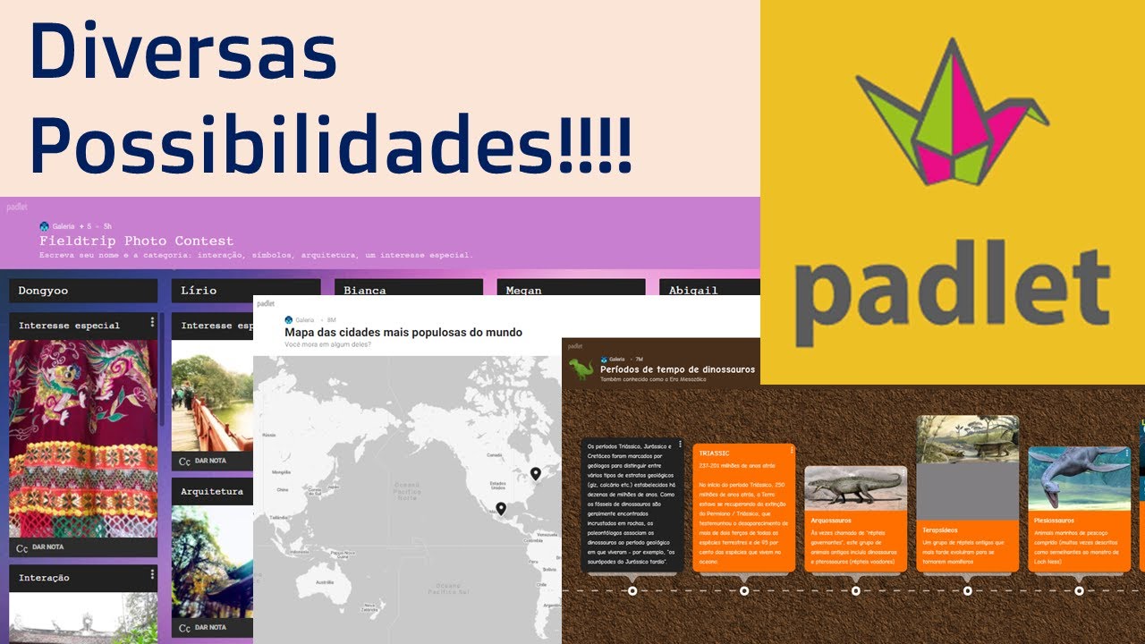 Conheça vários modelos e possibilidades de atividades no Padlet ...