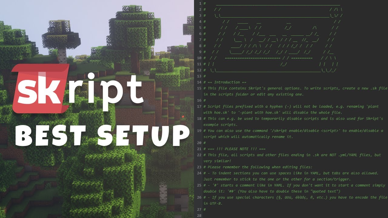 Skript Best Setup Tutorial Minecraft Skript Youtube 7052