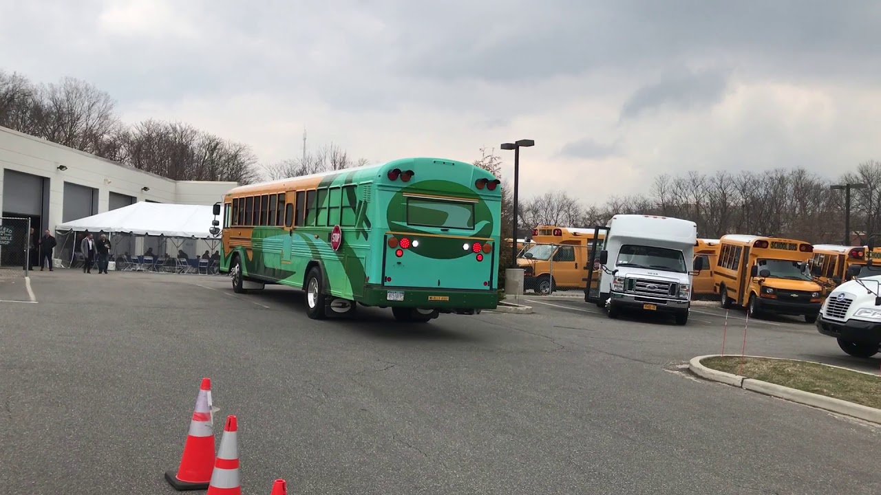 Electric Blue Bird American 🚌 - YouTube