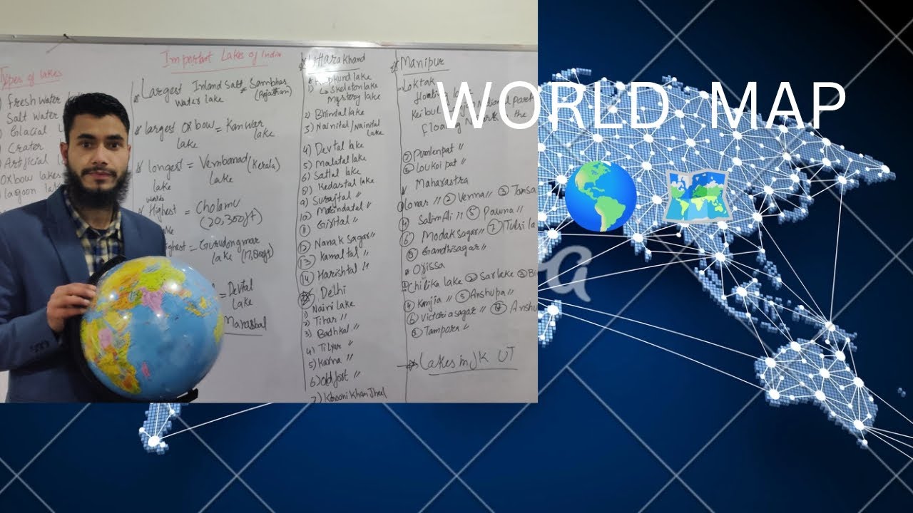 World Map ||Continents and Oceans||#UPSC||#JKSSB|| Important for All ...