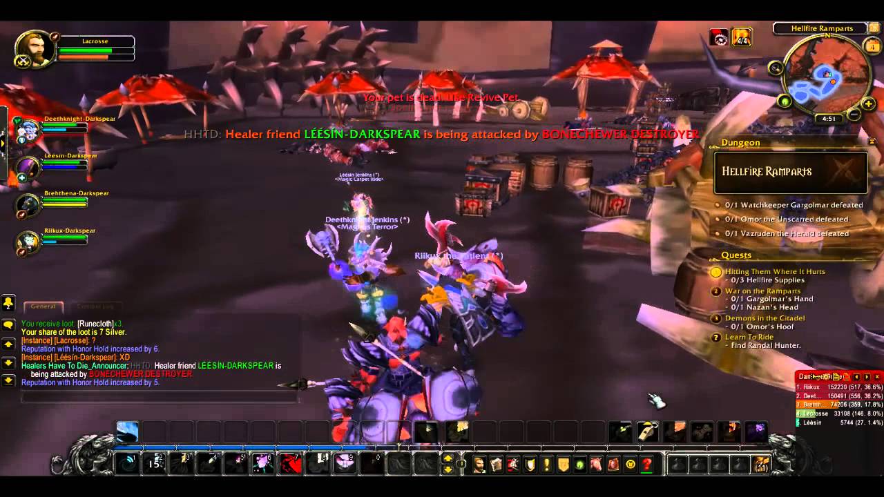 World of Warcraft-Hunter-Burning Crusade- WoW-WoD-Dungeon - YouTube