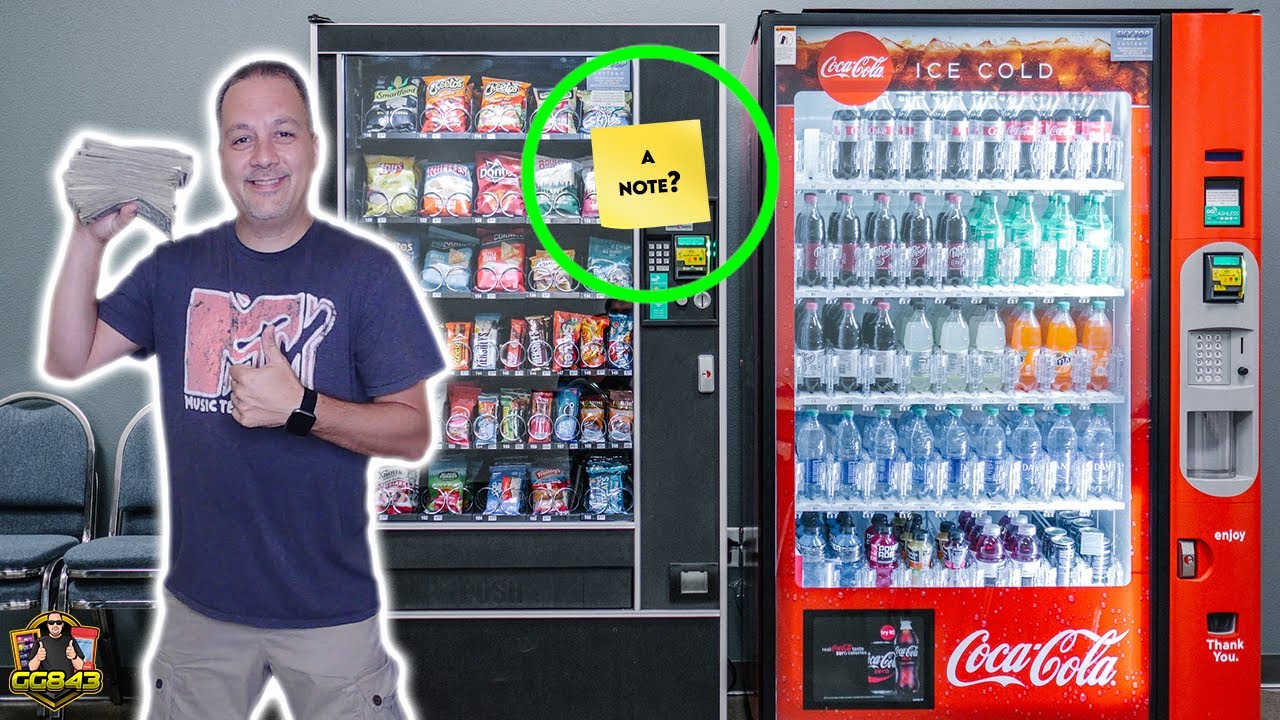 We Found A NOTE On Our VENDING MACHINE! - YouTube