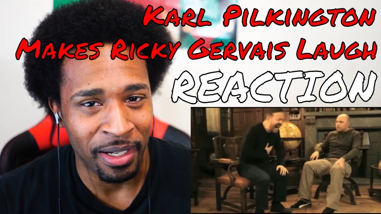 Karl Pilkington makes Ricky Gervais laugh interview Comp. REACTION ...