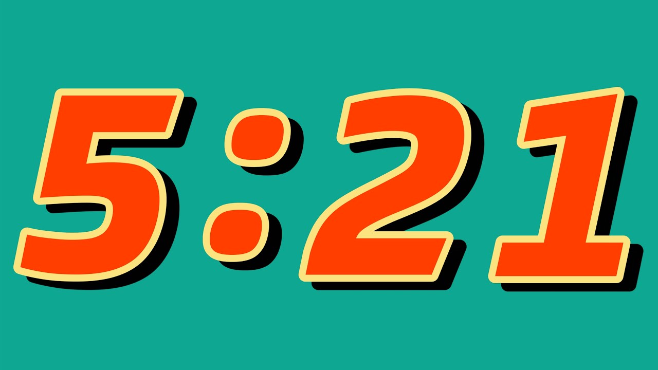 5 Minute and 21 Second Timer - YouTube