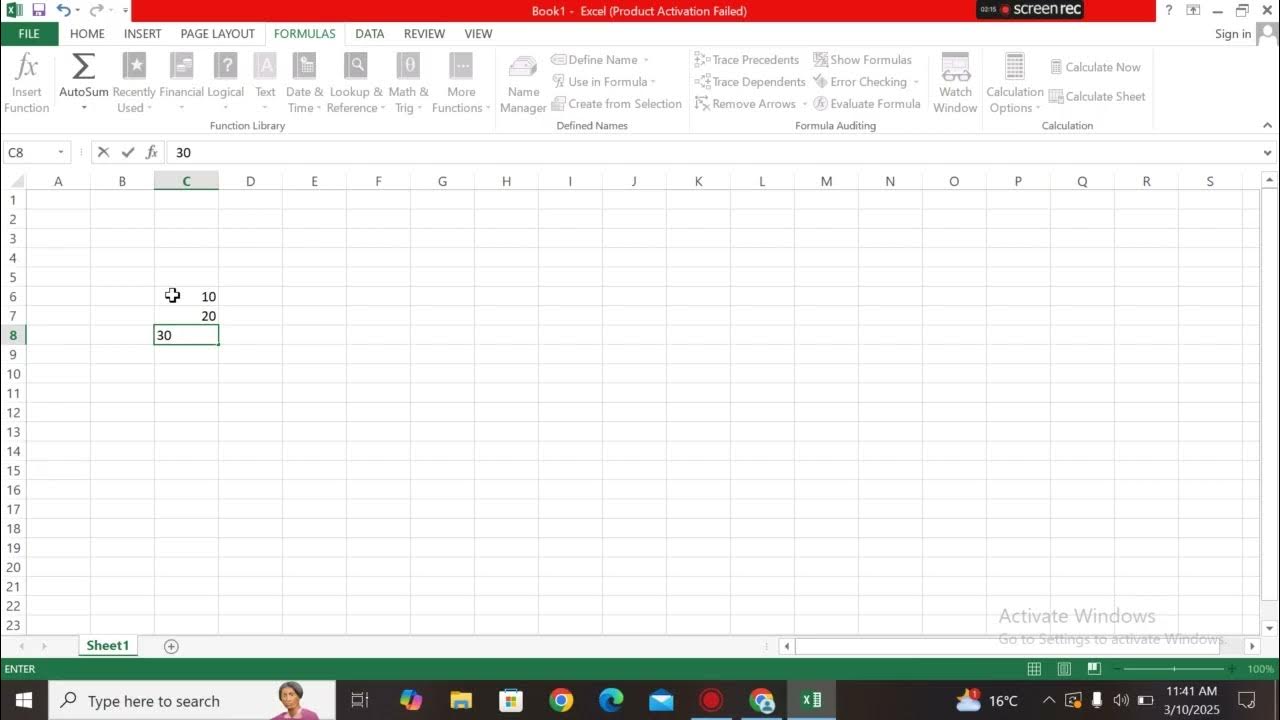 How to Use MS Excel Basic Formulas. - YouTube