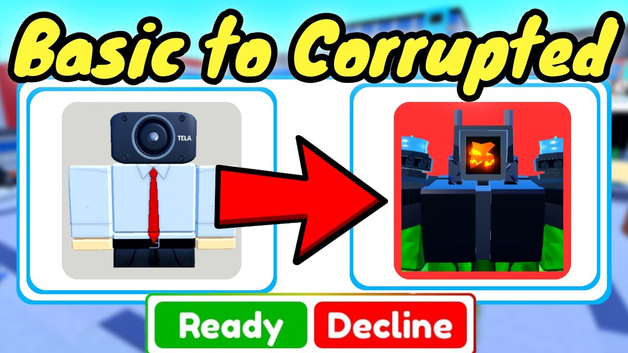 🔴Roblox Live🔴 Basic to Corrupted Cameraman Challenge!! (Toilet Tower ...