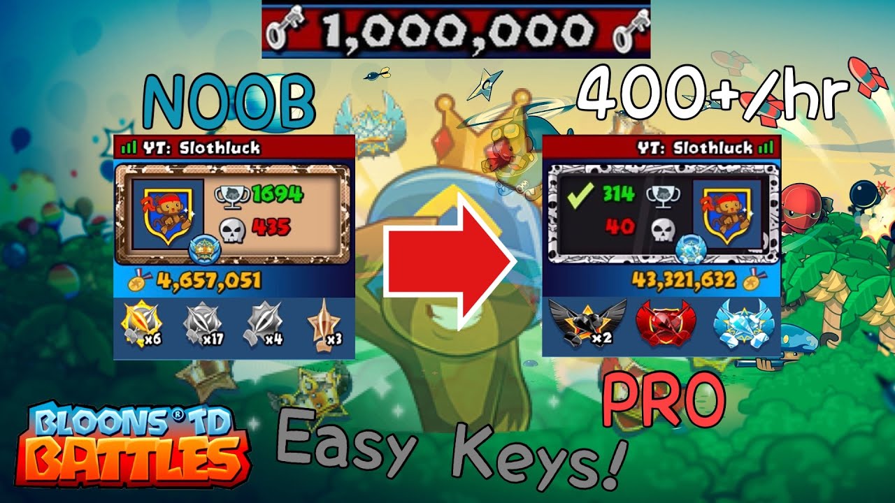 Easily Earn Thousands of Keys! | BTD Battles Tips - YouTube
