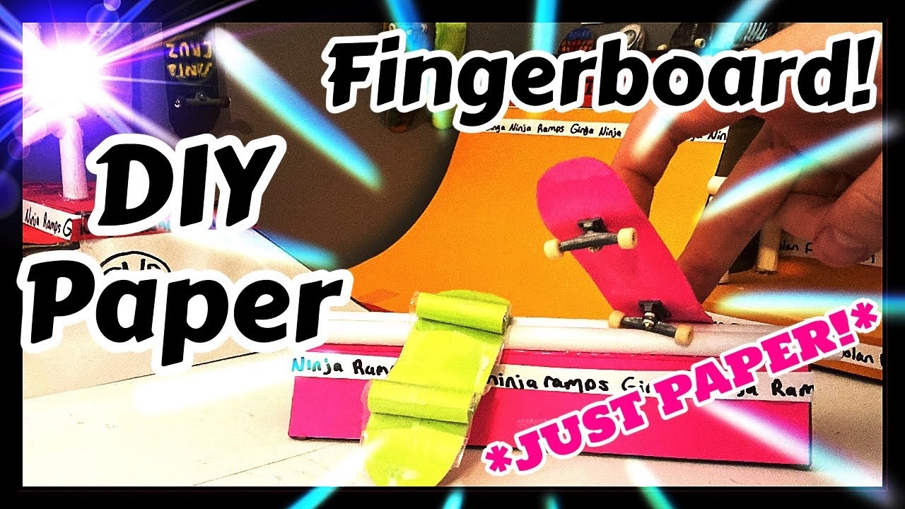How To Make A Fingerboard With PAPER! Homemade Teck Deck! - YouTube