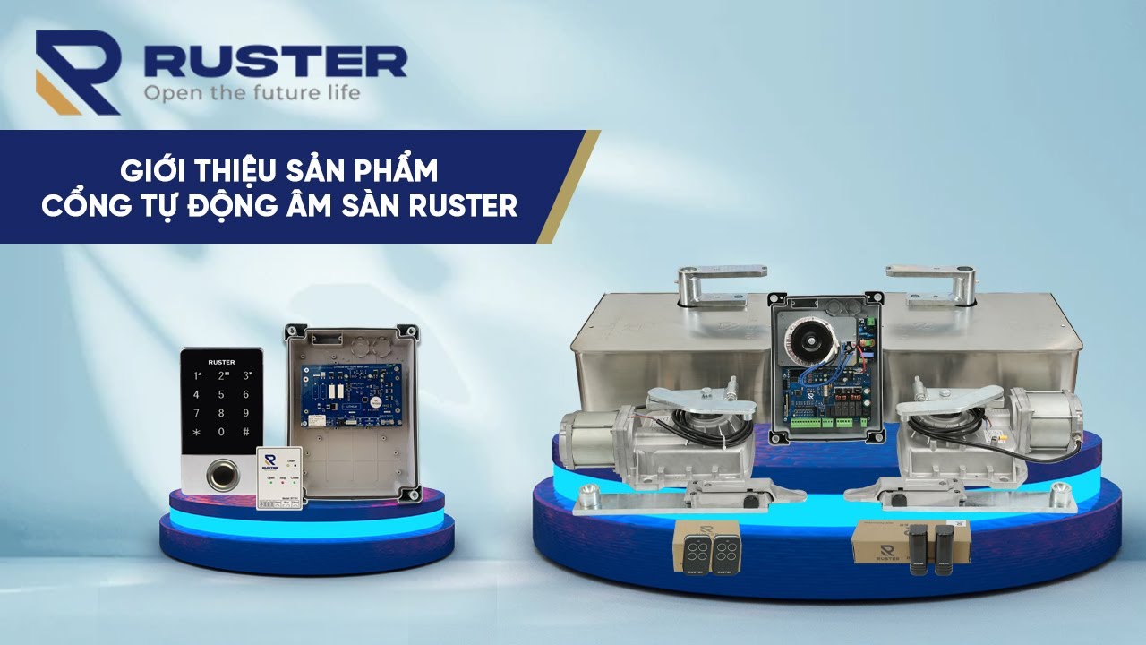 GIỚI THIỆU SẢN PHẨM CỔNG TỰ ÂM SÀN RUSTER 24V | Ruster Việt Nam - YouTube