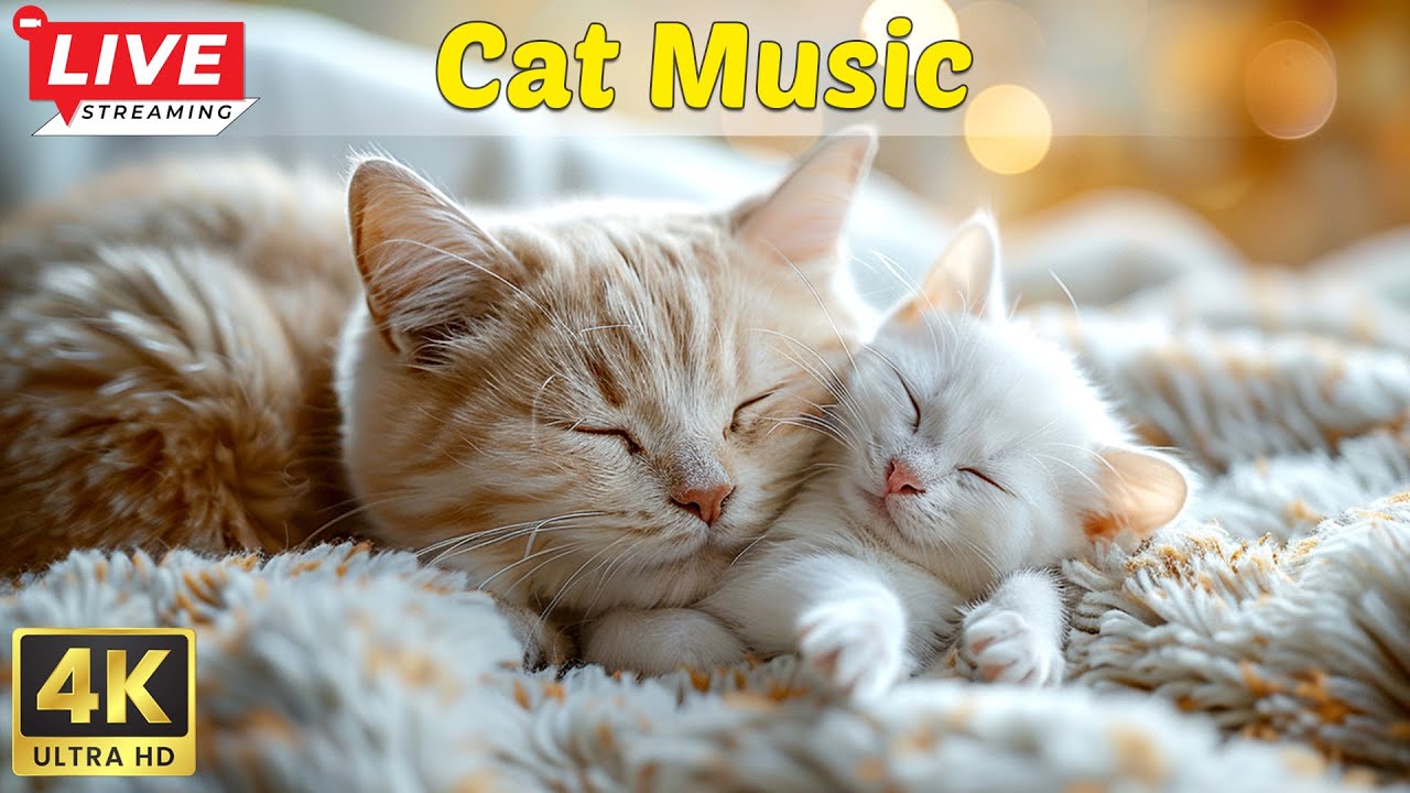 Music for Cats' Daily Life 🌿 Relaxing Music & Cat Purring Sounds ...