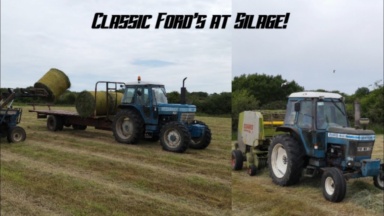 Silage 2022 With Classic Ford Tractors ~ Ford 7710, Ford 7700 ~ Old ...