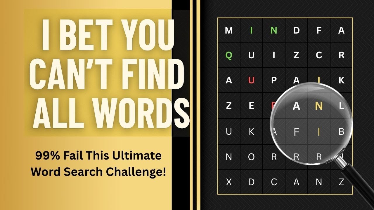 "I Bet You Can’t Find All the Words! 🔍 99% Fail This Word Search!" # ...