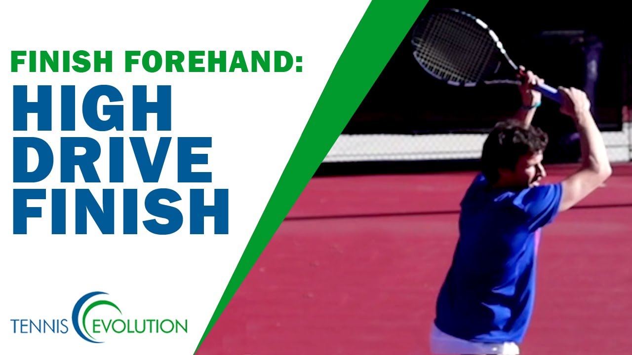 TENNIS FOREHAND RETURN | Forehand High Drive Finish - YouTube